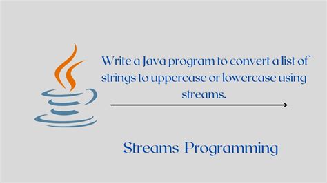 Write A Java Program To Convert A List Of Strings To Uppercase Or