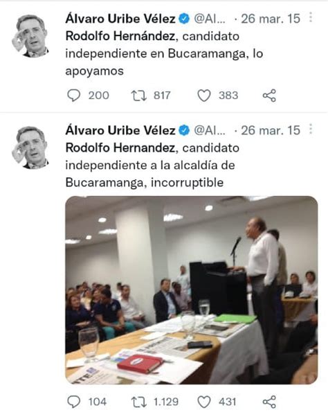 ¿qué hará uribe en segunda vuelta fuera de rodolfo hernández no