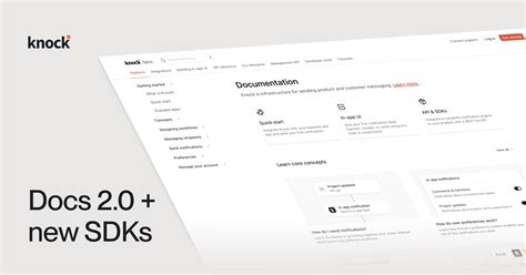 Introducing Docs 20 And New Sdks Knock