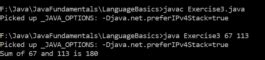 Find The Sum Of Two Numbers Using Command Line Arguments In Java