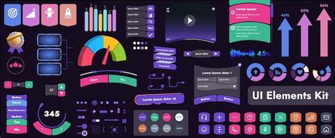Premium Vector A Set Of User Interface Elements Ui Kit Intended For Use In Mobile Applications
