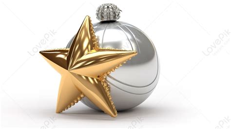 3d 그림흰색 배경에 황금색 및 은색 크리스마스 공과 별 장식을 갖춘 축제 신년 축하 행사 리스 배경 신년 장식 배경 금색 배경 이미지 Hd 리스 신년 장식