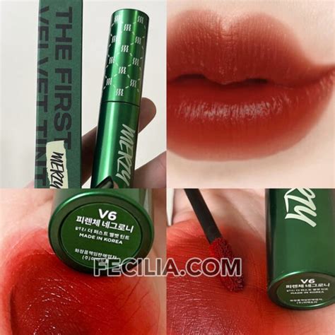 Bảng Som Kem Lì Merzy Chính Hãng The First Velvet Tint 4 5g Phiên Bản Tự Thắt Nơ V1 V2 V3 V4