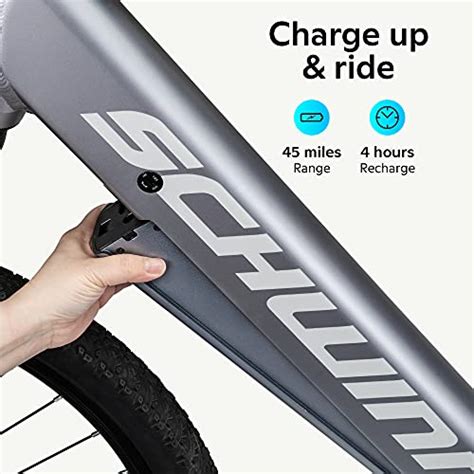 Schwinn Amalgam Adult Electric Hybrid Bike 17 Inch Hybrid Aluminum Frame 7 Speed 27 5 Inch