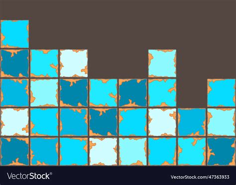 Ancient Tile Background Wall Or Floor Texture Vector Image