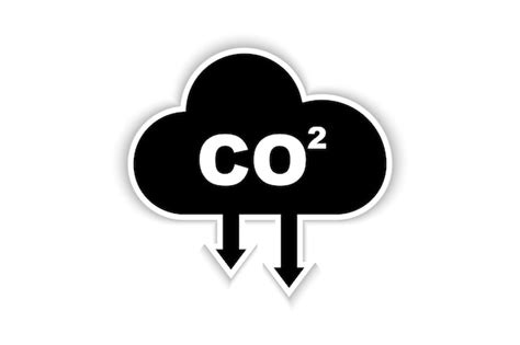 Premium Vector Co2 Emission Cloud Icon Carbon Dioxide Emissions