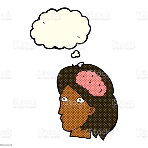 말풍선이 있는 여성 헤드 뇌 기호까지 만화 캐릭터 2015년에 대한 스톡 벡터 아트 및 기타 이미지 2015년 귀여운 그리기 Istock