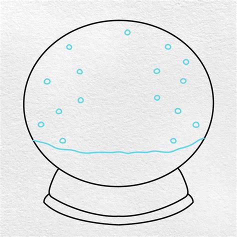 How To Draw A Snow Globe Helloartsy