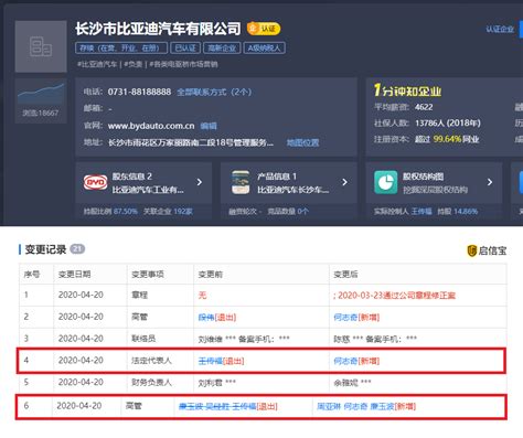 王传福卸任长沙比亚迪法人并退出高管名单 每日经济网