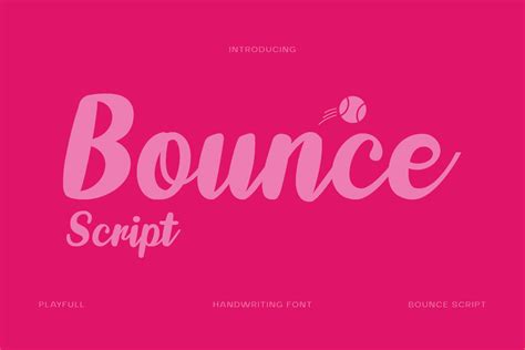 Bounce Script Font By Trotoart Design Creative Fabrica
