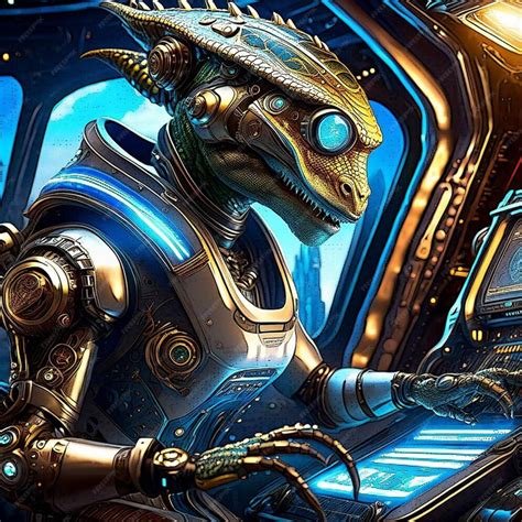 Robotic Terminator Premium Ai Generated Image