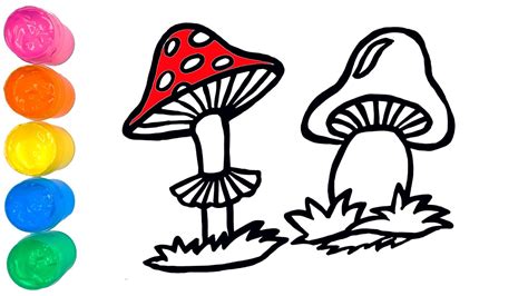 Грибочки Малювання та розмальовка 77 Youtube