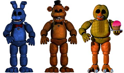 Fnaf 3 Minigame Fnaf 1 Animatronics By Wheat06 On Deviantart
