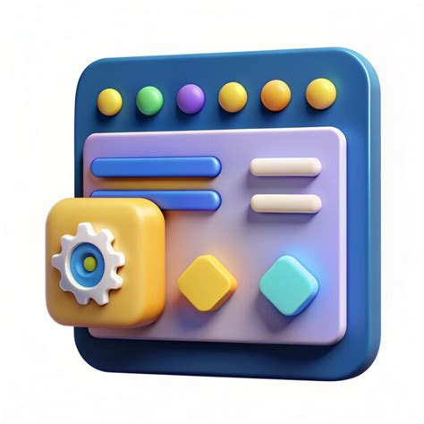 premium photo 3d web page and programming code icon development and