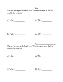 Regrouping Practice Within By Kailey Gehres TPT