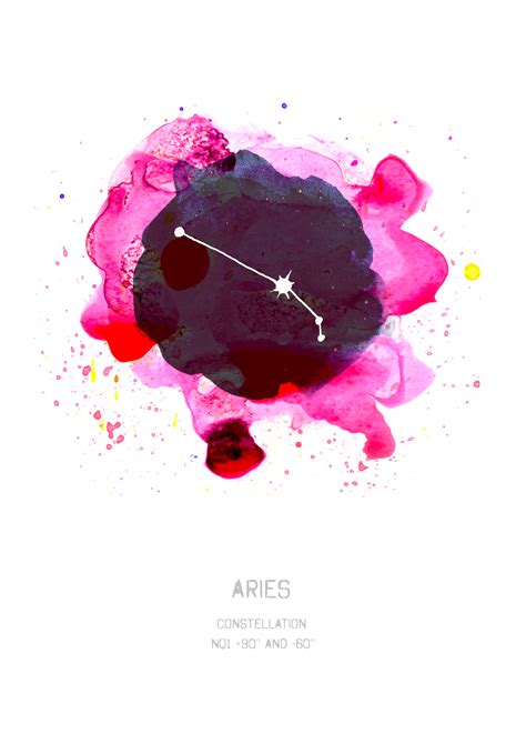 Aries Zodiac Constellation Art Print — Drawn Together Art Collective