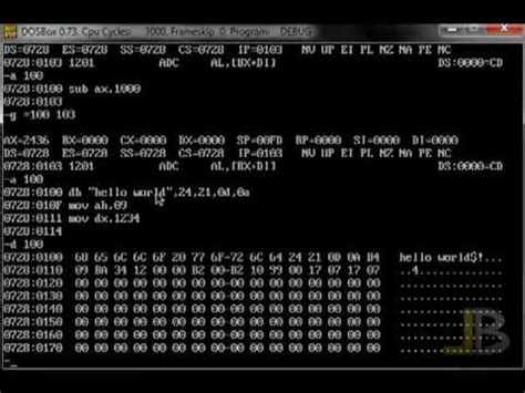 Jakash Assembly Tutorial Basic Commands YouTube