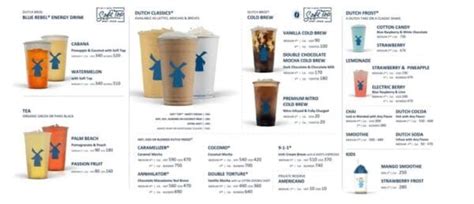 Dutch Bros Menu Coffee Prices Updatedcurrentmonth