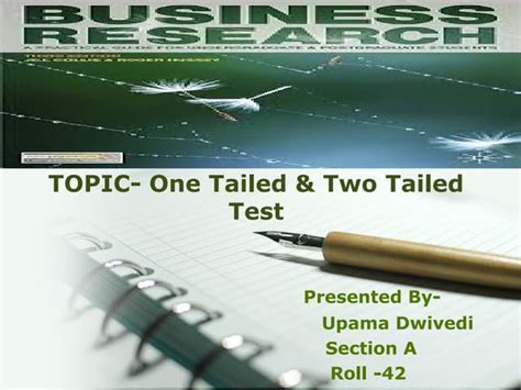 Brm One Tailed And Two Tailed Hypothesis Ppt