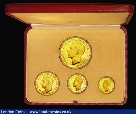 Proof Set 1937 4 Coins Gold Set Five Pounds To Half Sovereign Com
