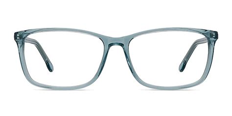Constellation Rectangle Clear Blue Full Rim Eyeglasses Eyebuydirect Canada