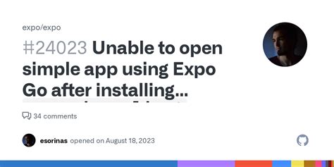 Unable To Open Simple App Using Expo Go After Installing `expo Dev Client` · Issue 24023 · Expo