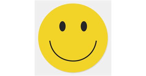 Face Classic Round Sticker Zazzle