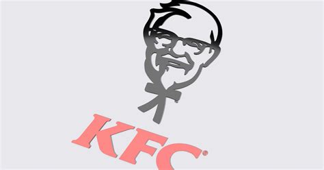 Kfc Kentucky Fried Chicken Logo By Toxicmaxi Download Free Stl Model