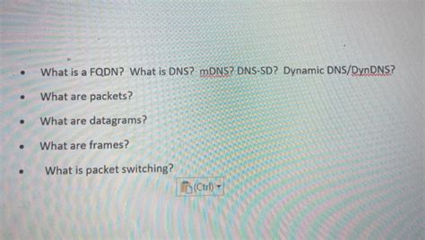 Solved What Is A Fqdn What Is Dns Mdns Dns Sd Dynamic Chegg