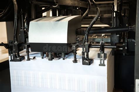 Ink Rollers On Offset Printing Machine Stock Photo Image Of Printing News 25530858