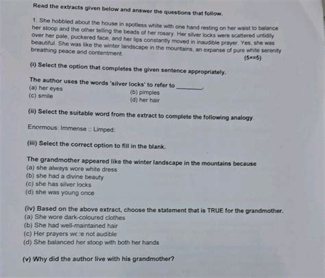 Read The Extracts Given Below And Answer The StudyX