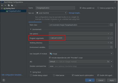 Springboot Jar 파일 실행시 Command Line Argument 받기