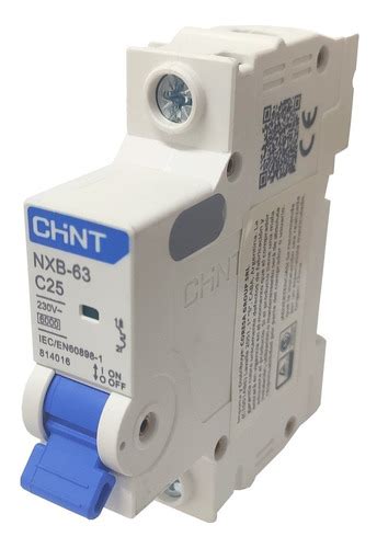Llave Termica Termomagnetica Unipolar 25 Amp 6ka Chint Tecnopoint