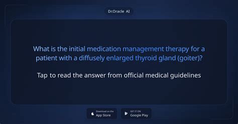 What Is The Initial Medication Management Therapy For A Patient With A