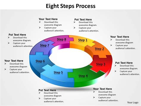 Eight Flow Diagram Steps Process 11 Powerpoint Presentation Slides Ppt Slides Graphics