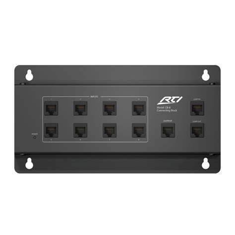 Rti Cb 8 Eight Device Connecting Block For Use With Rti In Wall Contro Av Pros