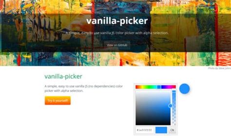 10 best javascript color picker libraries css author