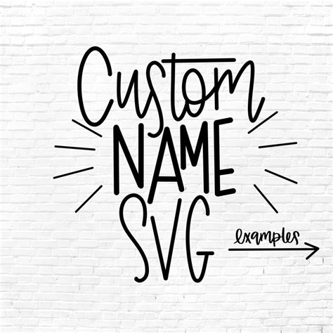Custom Name SVG Custom Hand Lettered SVG Personalized SVG Etsy