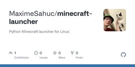 GitHub MaximeSahuc Minecraft Launcher Python Minecraft Launcher For Linux