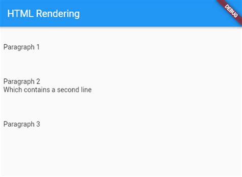 Dart Difficulty Maintaining Paragraph Spacing In Flutter HTML