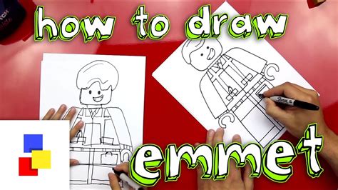 How To Draw Emmet From The Lego Movie Youtube