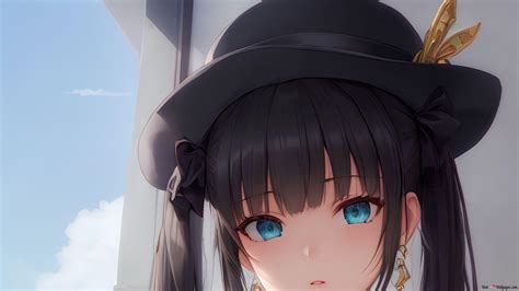 Beautiful Hot Fantasy Anime Witch Mona Genshin Impact Hd Wallpaper Download