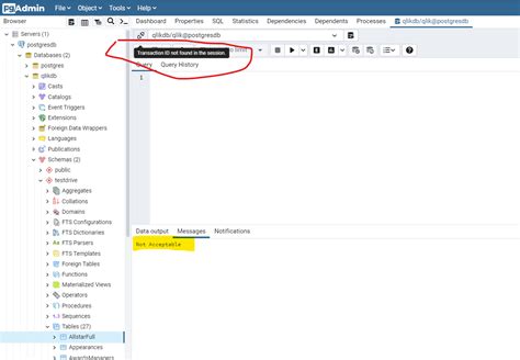 Transaction Id Not Found In Session In Query Tool · Issue 5453
