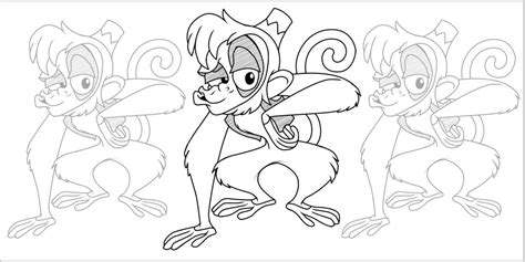 Disney Abu Aladdin Cartoon Drawing Lesson Malane Newman