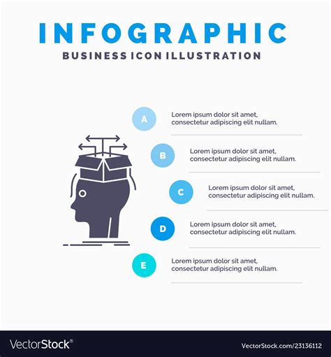 Data Extraction Head Knowledge Sharing Royalty Free Vector