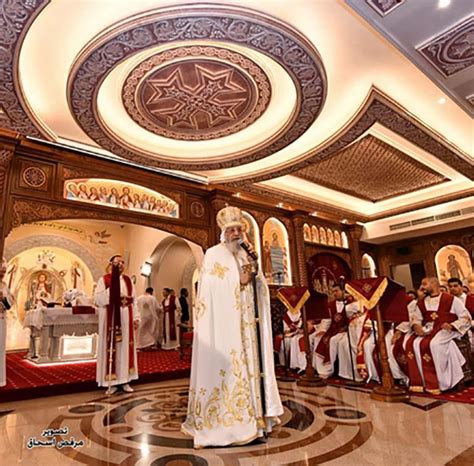 بالصور البابا تواضروس يدشن كنيسة الأنبا بيشوي بالتجمع ال مصراوى