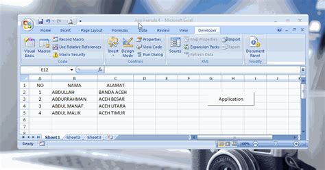 VBA Excel Pemula 4 Ganti Warna Fonts Pada Cell Modifikasi Warna