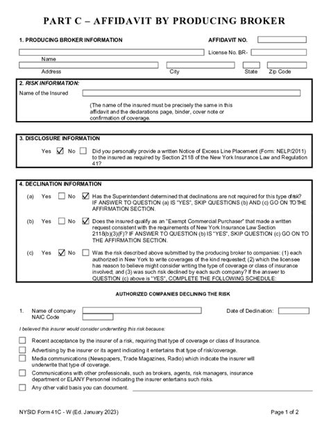 Part C Affidavit Fill And Sign Printable Template Online Fill Out Sign Online DocHub