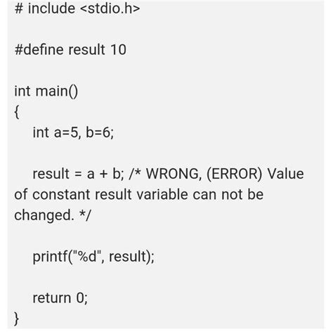 7 C Language में Constants क्या होते है