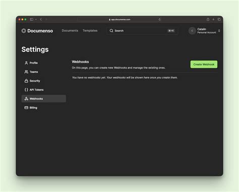 Webhooks Documenso Docs